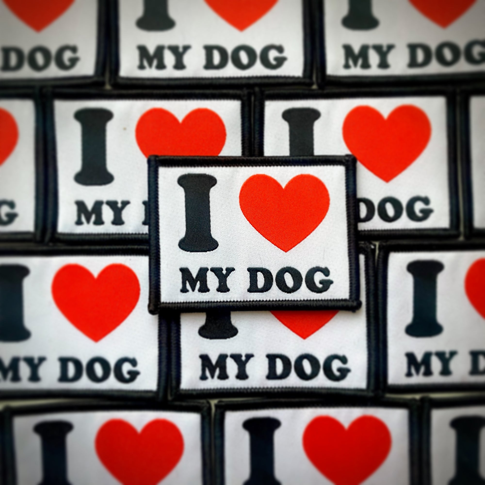 Patch „I ♡ MY DOG" – Lieblingspfote